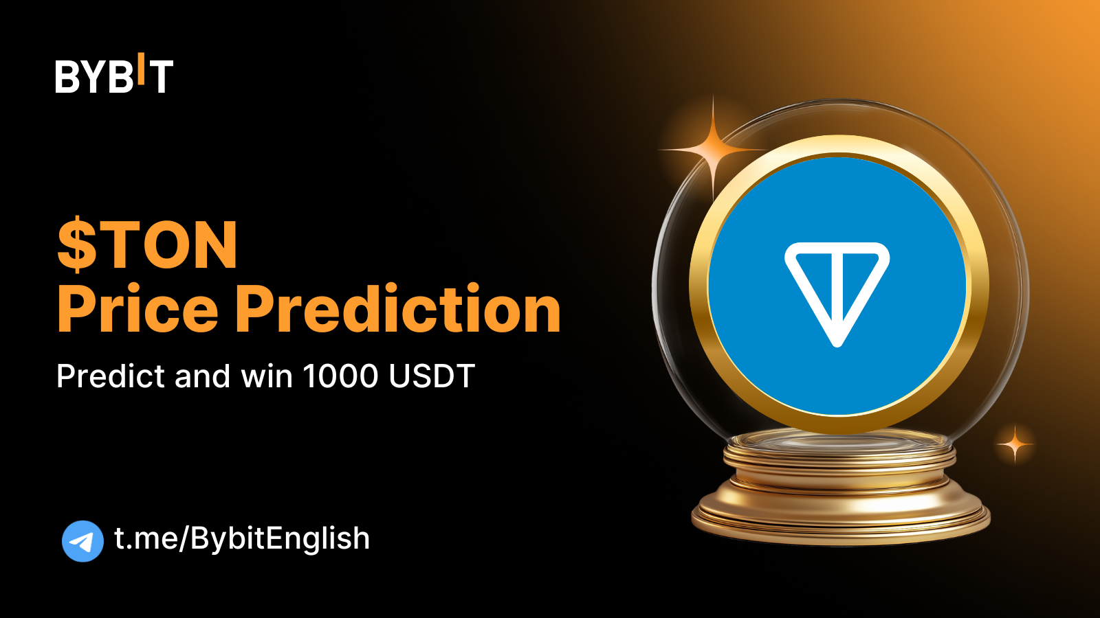 Bybit Announcement | Bybit Community Prediction Draw: Predict TON Price and Win 1000 USDT! 🔮